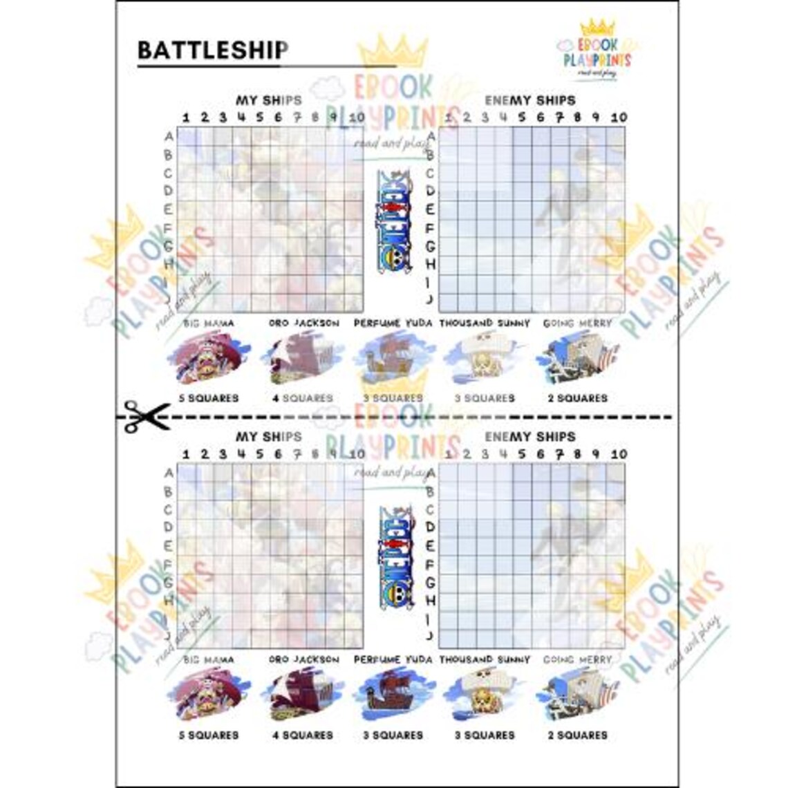Printable Battleship Game: Family Reunion Travel Activity (instant ...