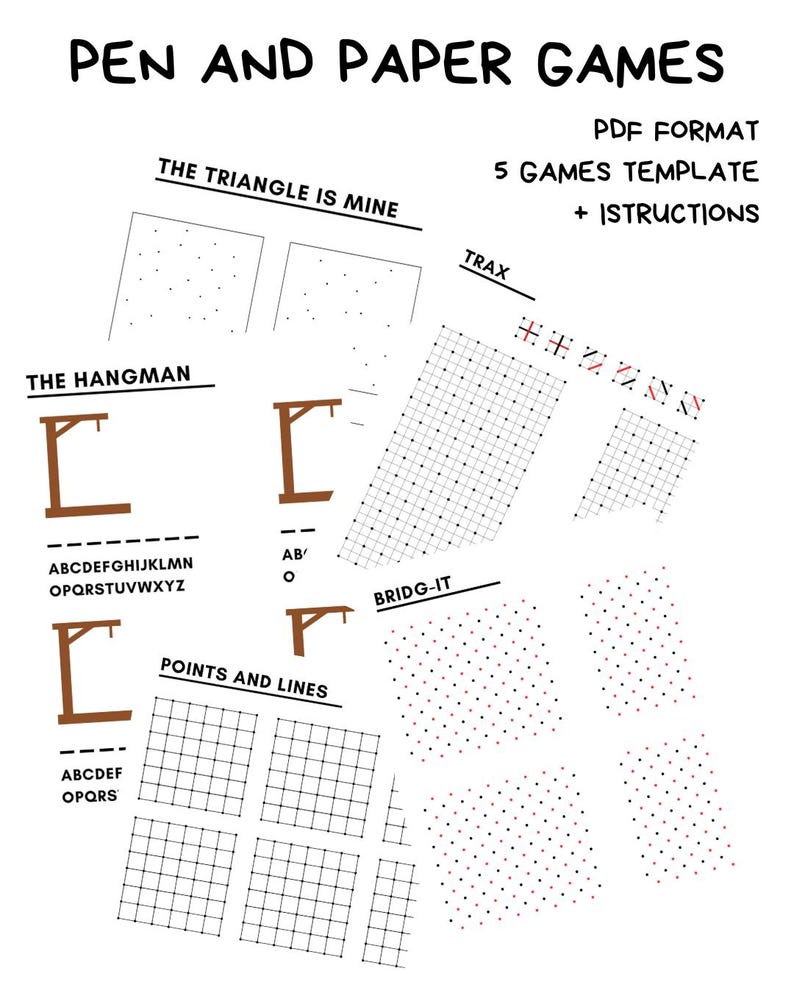 Pen & Paper Games Set – MEGAPACK 15 Classic – Family Reunion Games ...