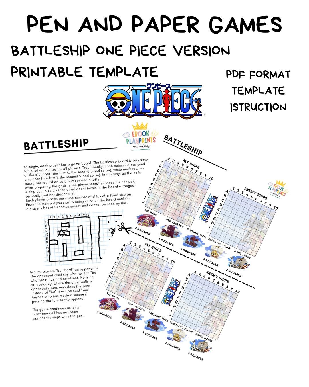Printable Battleship Game: Family Reunion Travel Activity (instant ...