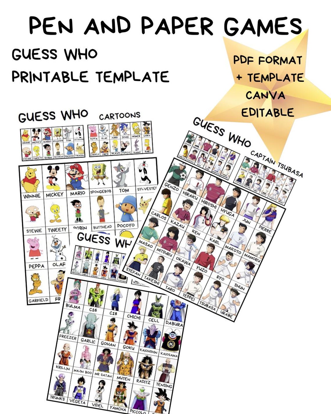 Pen & Paper Games MEGAPACK: 15 Classic Family Games (printable PDF ...