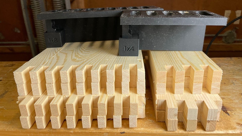 Box Joint Jig STL File: Router Template for 1x8 Lumber (digital ...