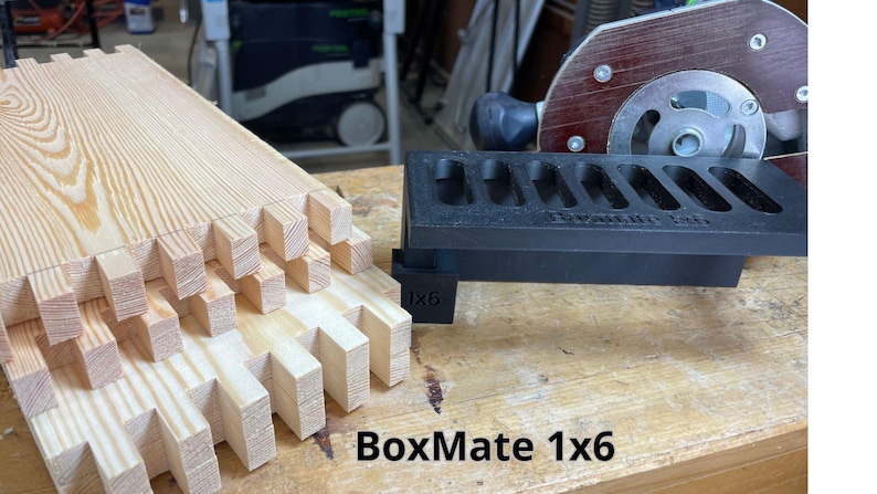 Box Joint Jig for Router: Woodworking Cabinet & Drawer Template - Etsy UK