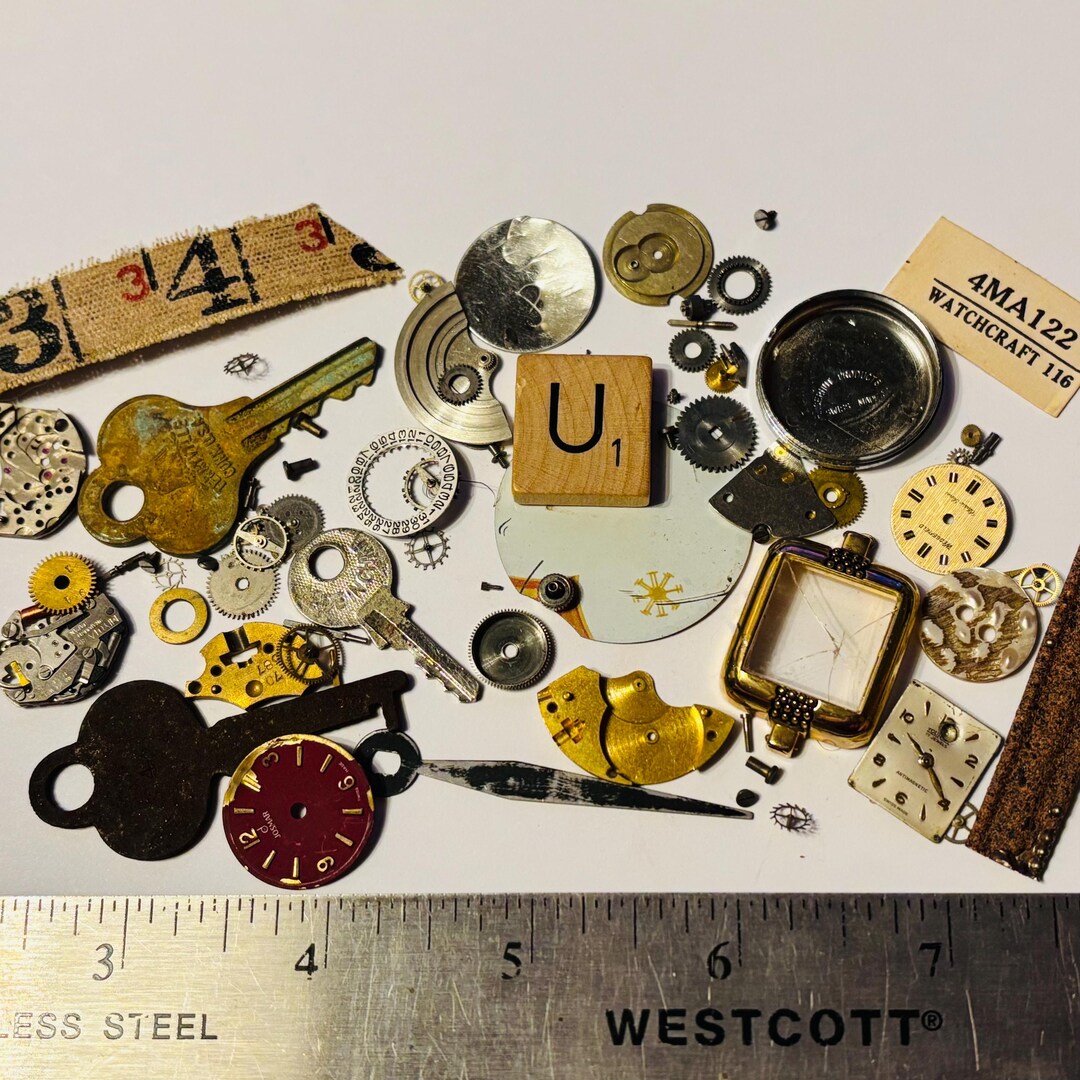 Found Object Pieces, Assemblage, Altered Art, Vintage Metal Parts ...