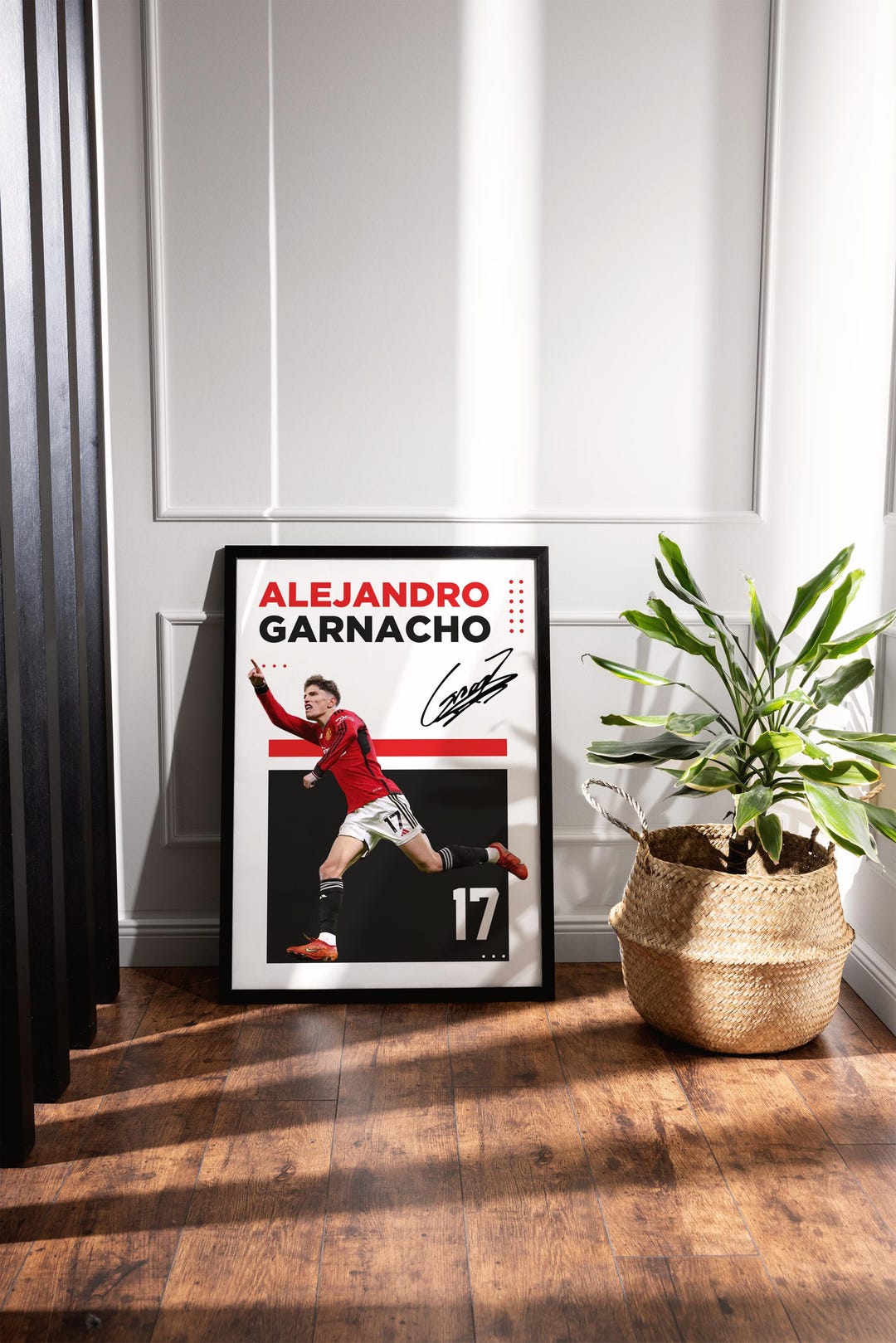Alejandro Garnacho Man Utd Digital Wall Art Poster | Argentina Soccer ...