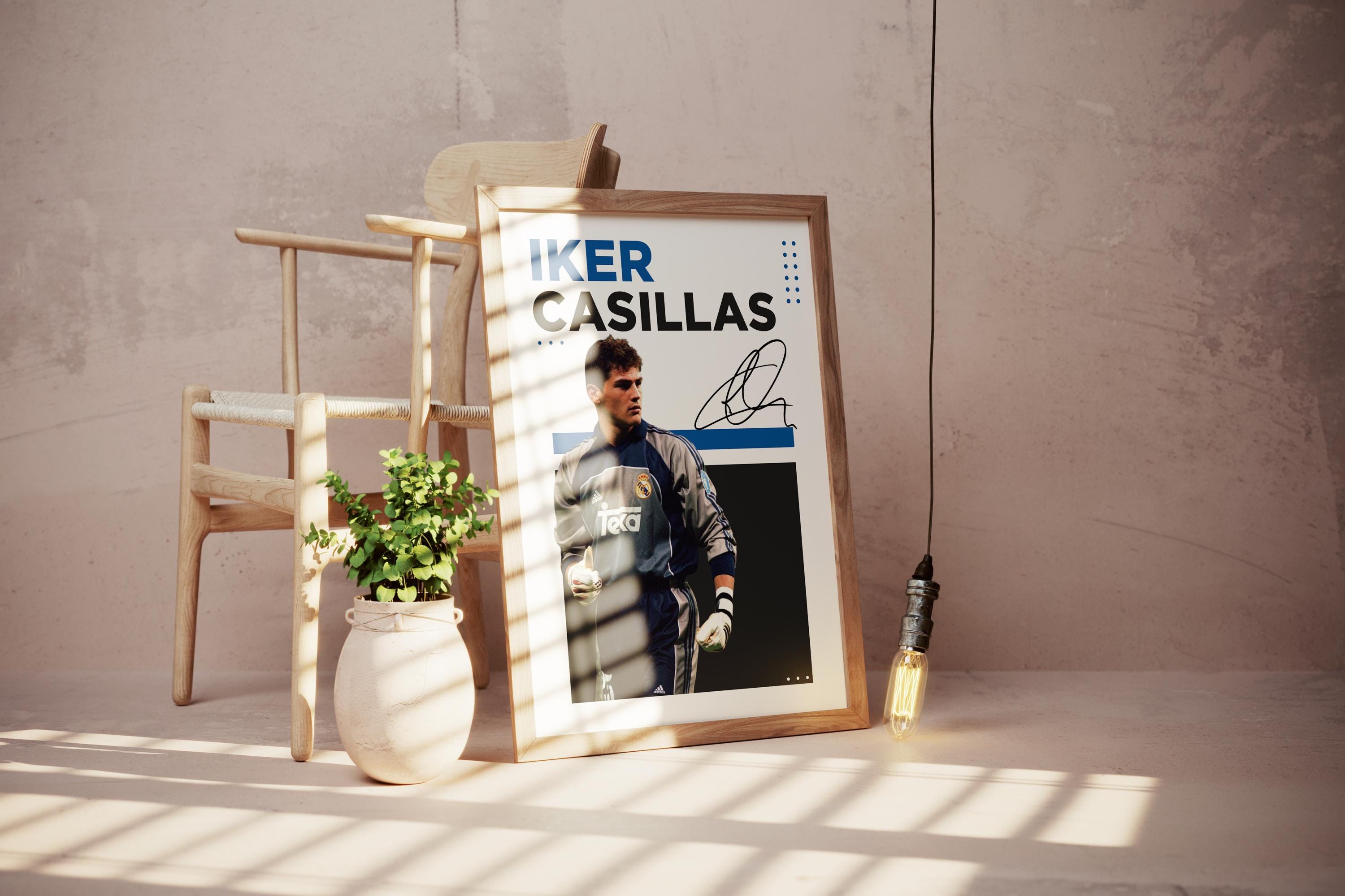 Iker Casillas Real Madrid Wall Art, Digital Football Poster PNG ...
