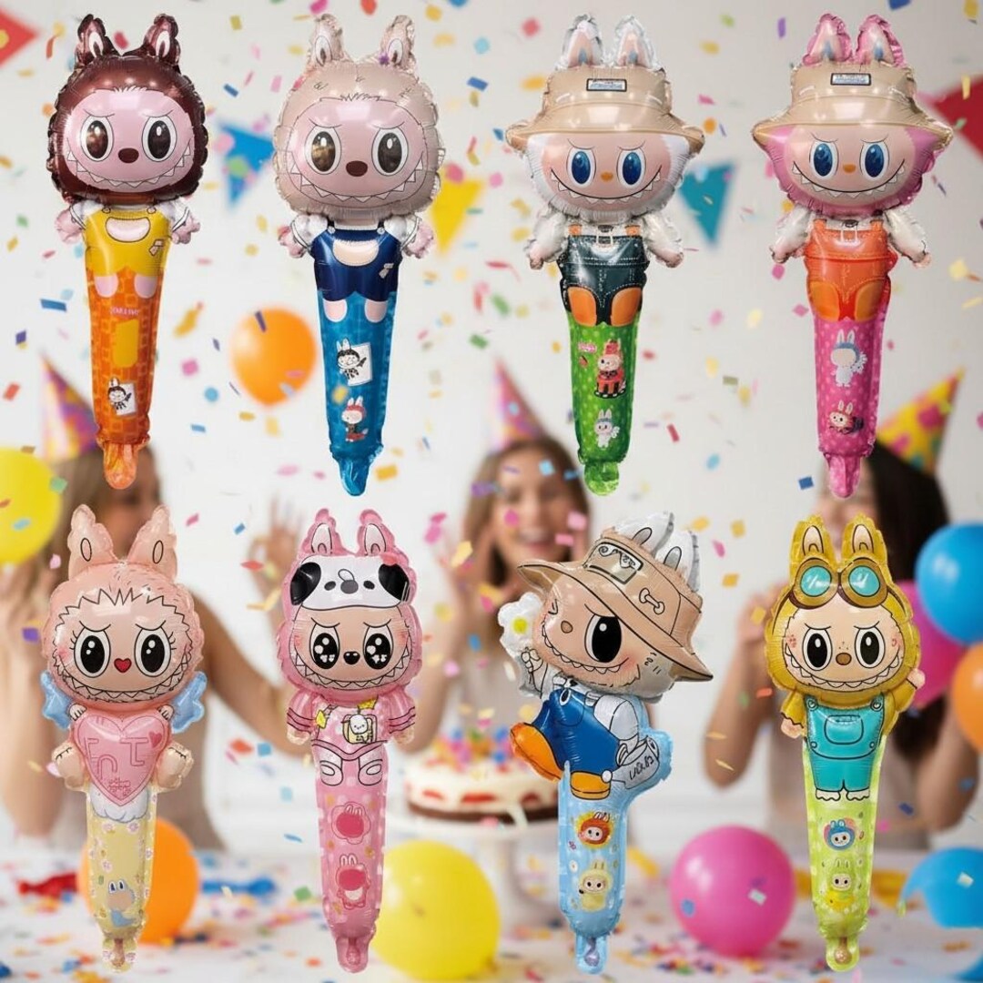 Cartoon Character Balloon Set – Cute Foil Balloons for Kids Birthday ...