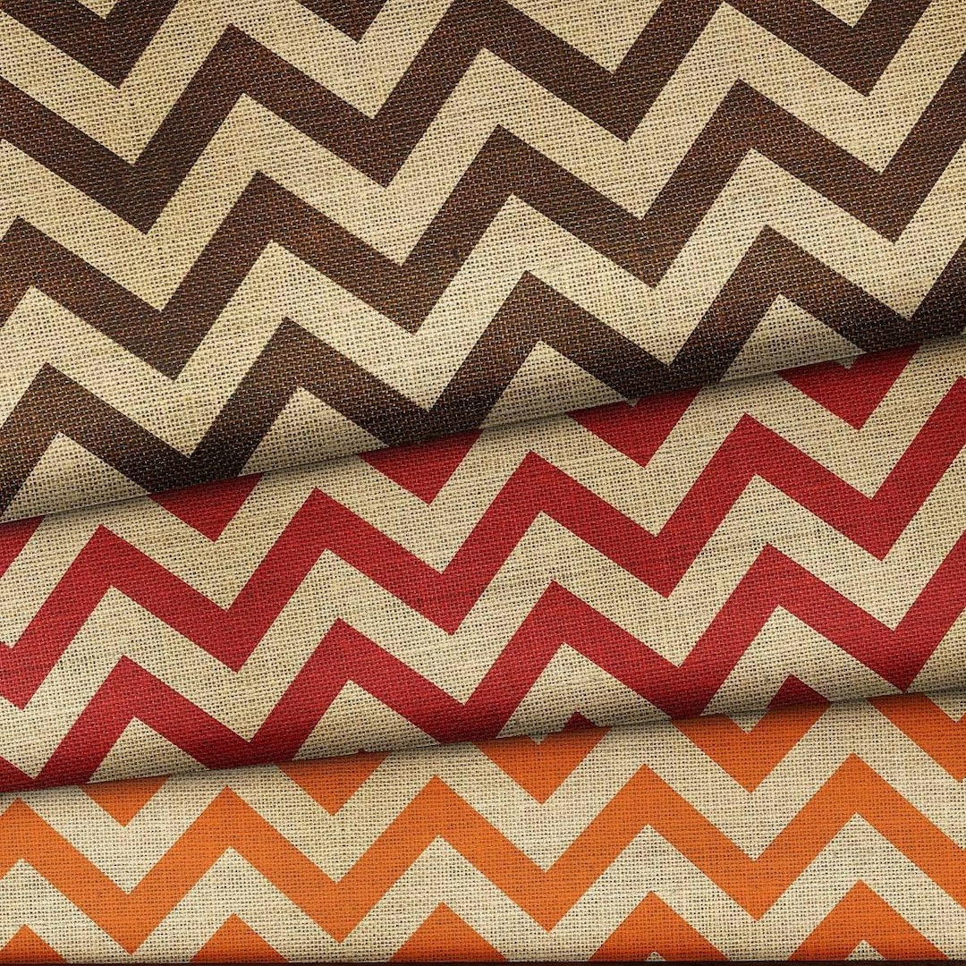 Chevron Sack Look Upholstery Fabric by the Meters With 2 COLORS - Etsy