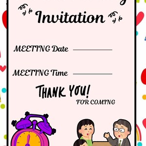 School Parent Meeting Digital Invitation Card – Modern & Informative ...