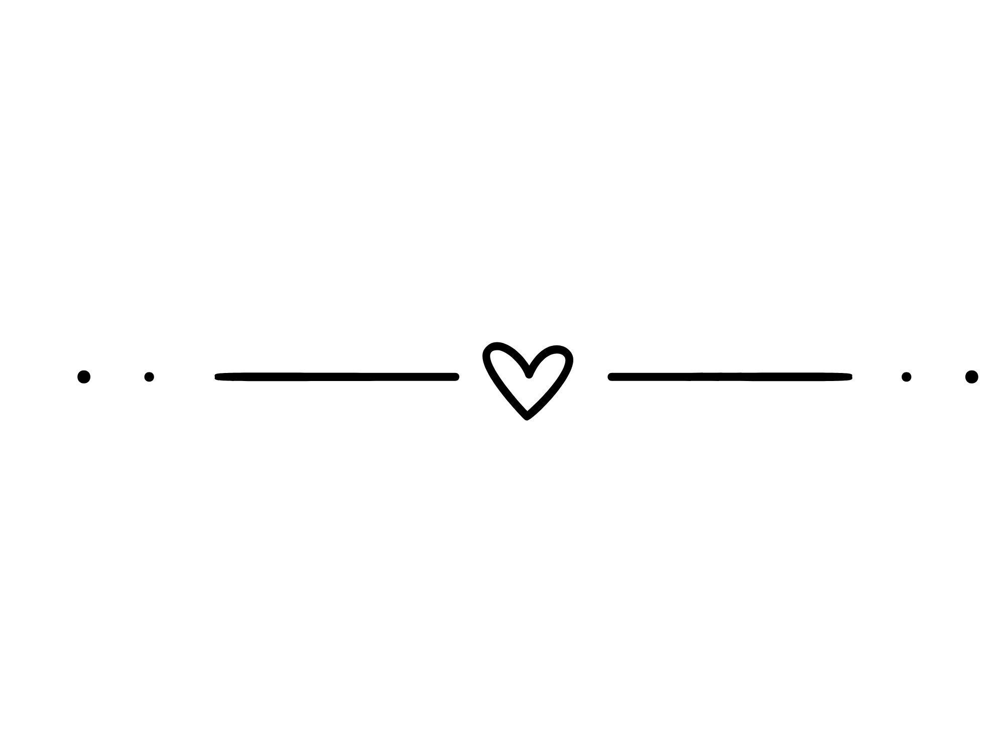 Heart Text Dividers SVG Bundle: Wedding & Doodle Borders (digital ...
