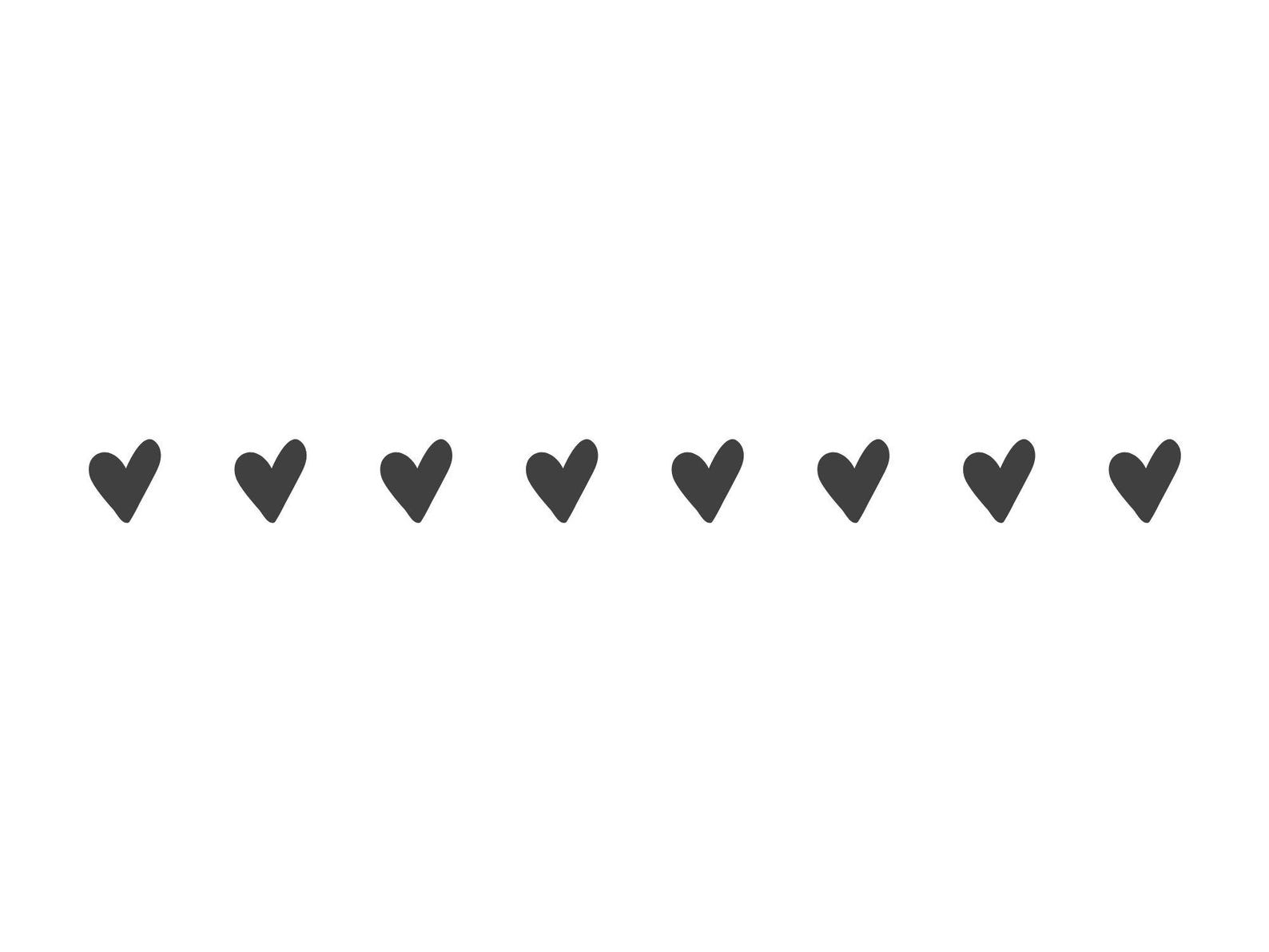 Heart Text Dividers SVG Bundle: Wedding & Doodle Borders (digital ...