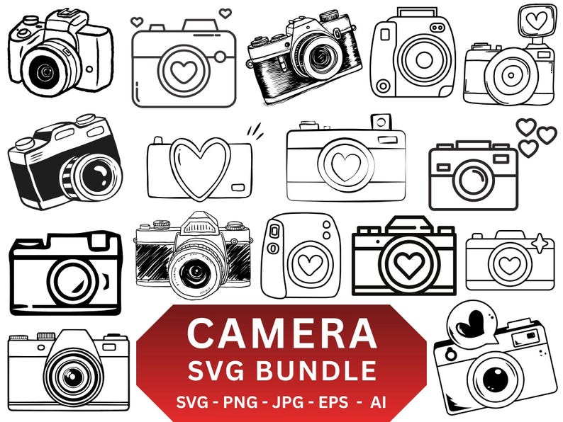 Camera SVG Bundle,camera Cricut,camera PNG Bundle,camera Clipart,camera ...