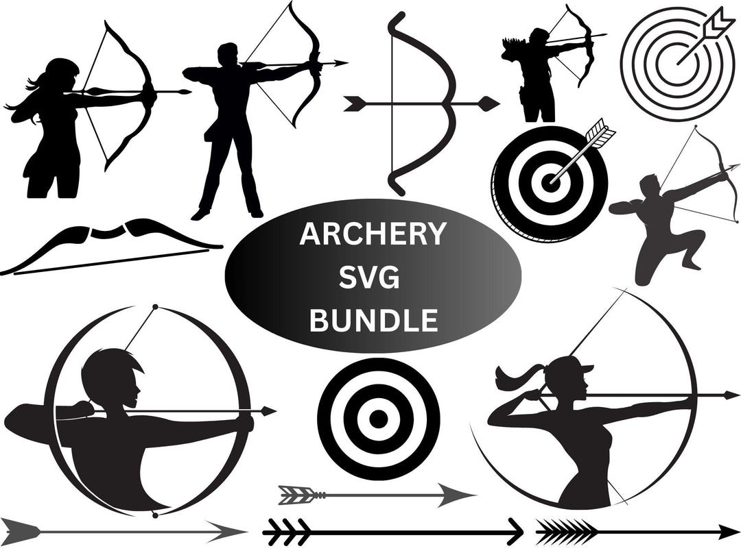 Archery Svg Bundle,archery Svg Bundle,archery Custom Name Svg, Archery ...