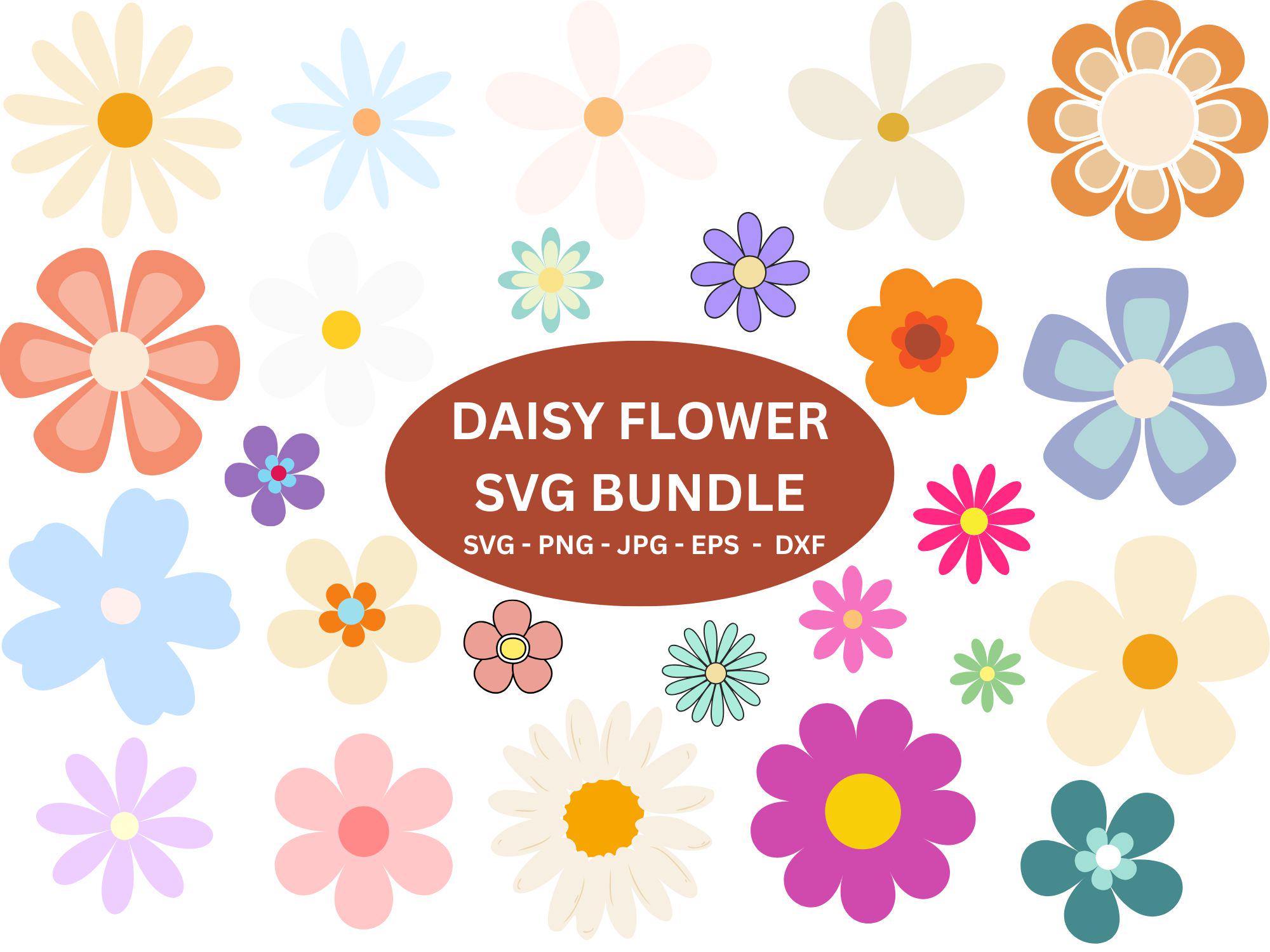 Daisy Svg Bundle,daisy Png,simple Daisy Svg,modern Abstract Simple ...