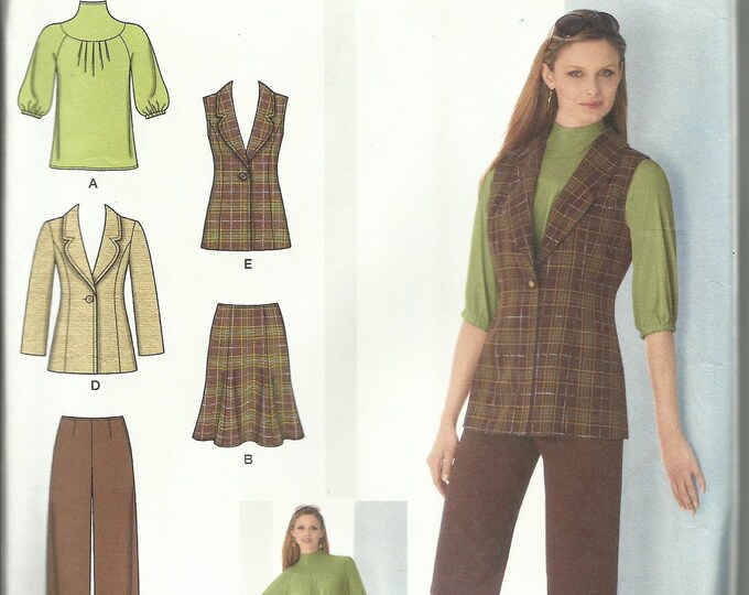 SIMPLICITY Pattern 2520 Misses'/miss Petite Skirt, Pants, Jacket, Knit ...