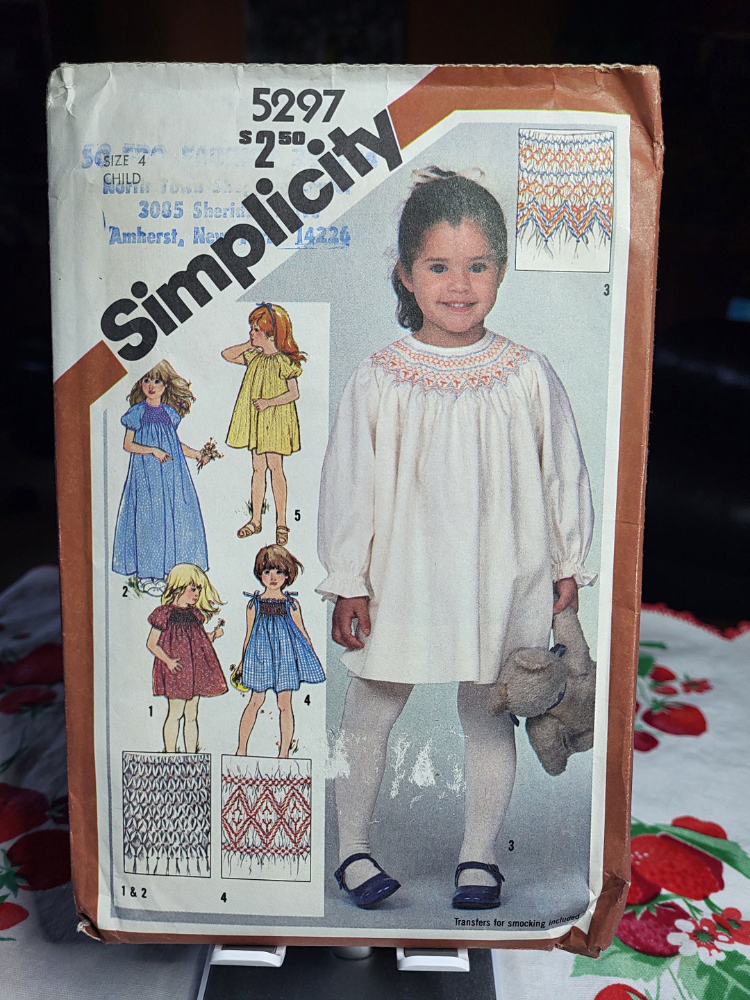 1981 Vintage SIMPLICITY Pattern 5297 - Child's Pullover Dress and ...
