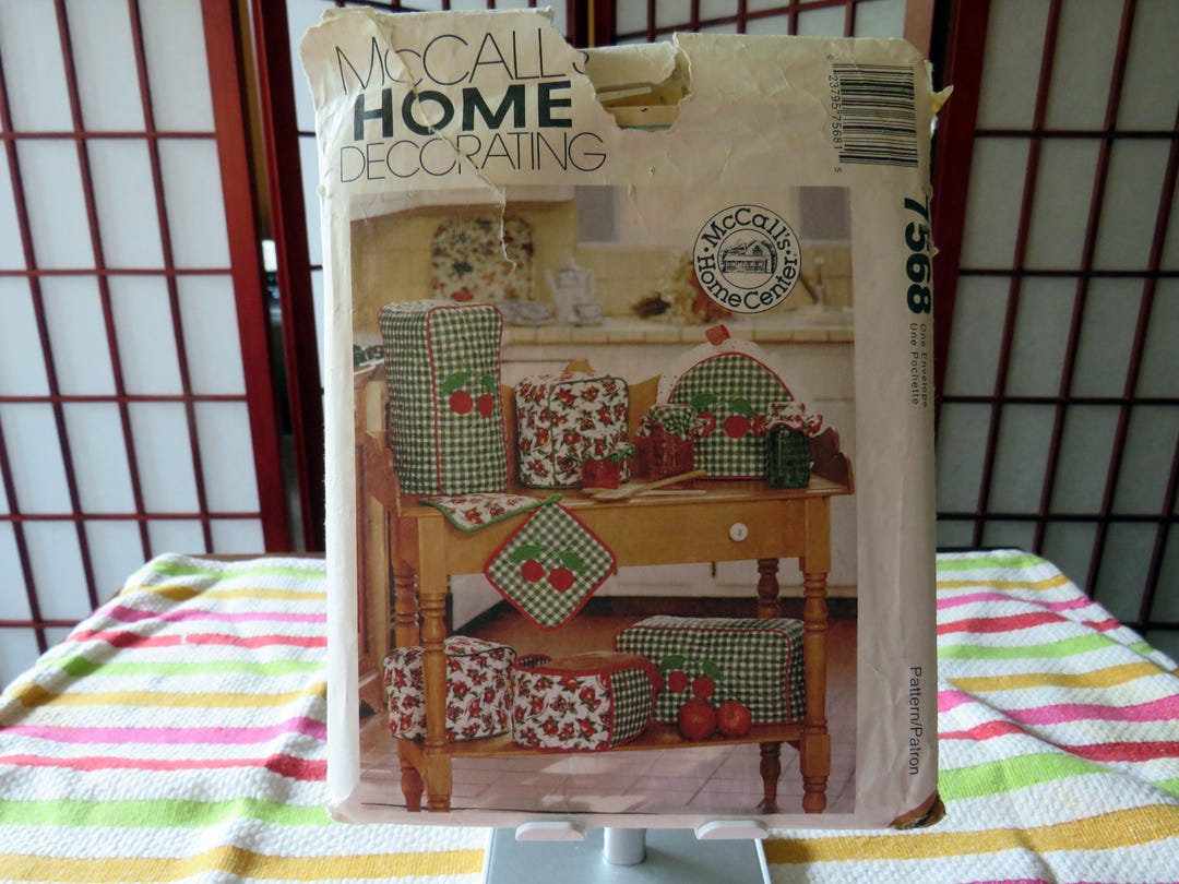 Vintage 1995 - Mccall's 7568 - Home Decorating Kitchen Essentials ...