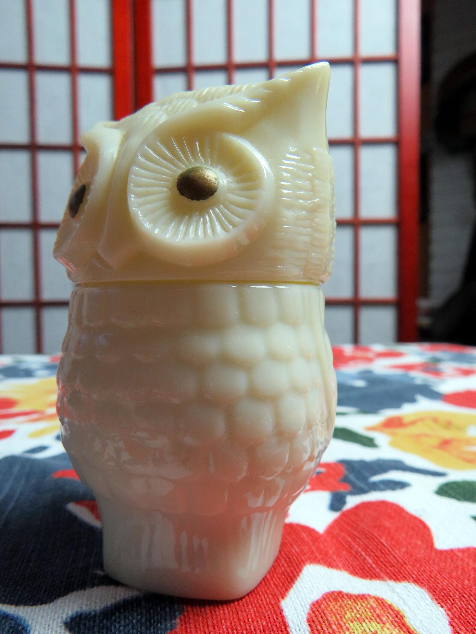Vintage 1970s Darling Collectible AVON OWL Solid Perfume Holder, Milk ...