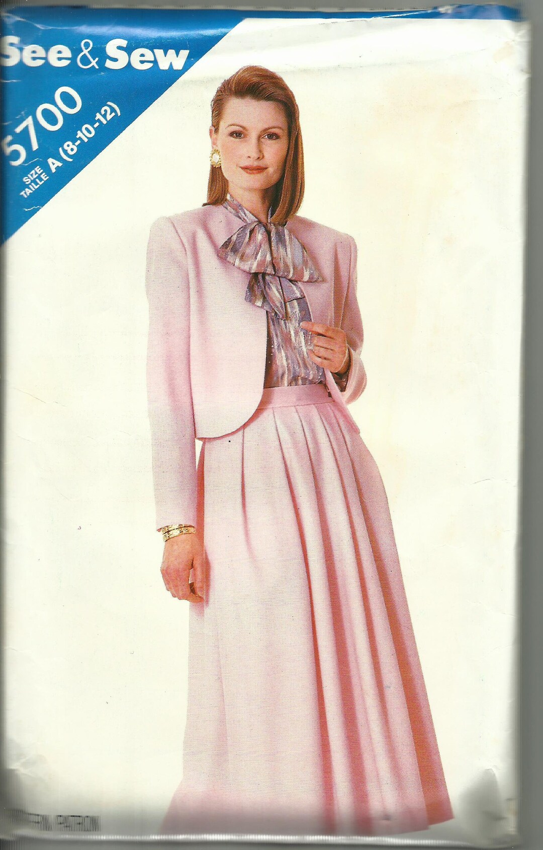 Vintage 1987 BUTTERICK 5700 See & Sew Pattern UNCUT - Misses' Jacket ...