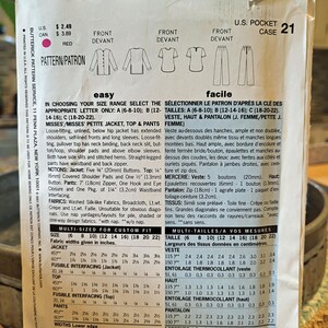 2001 BUTTERICK Pattern 5803 - See & Sew - UNCUT and Factory FOLDED ...