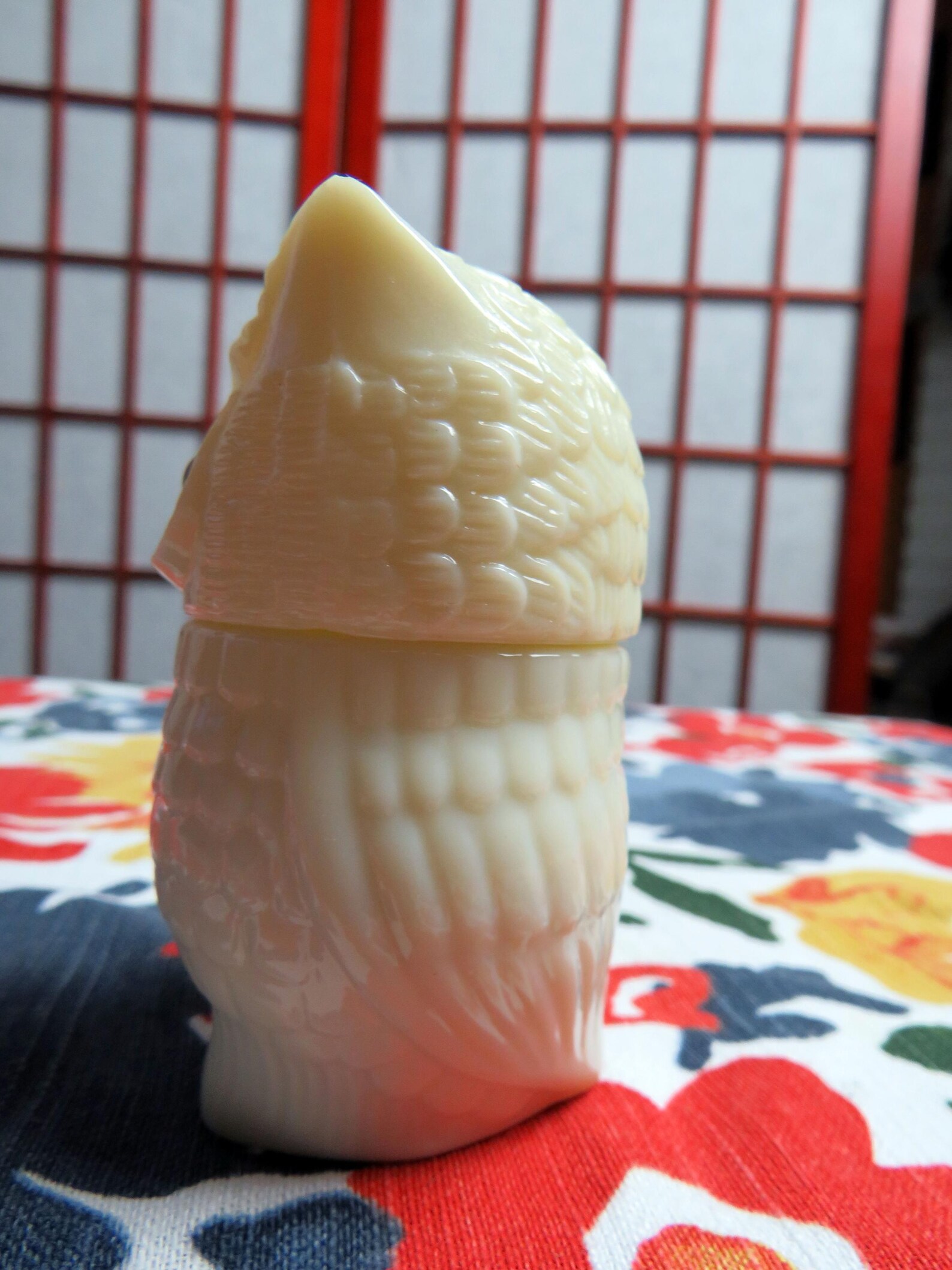 Vintage 1970s Darling Collectible AVON OWL Solid Perfume Holder, Milk ...