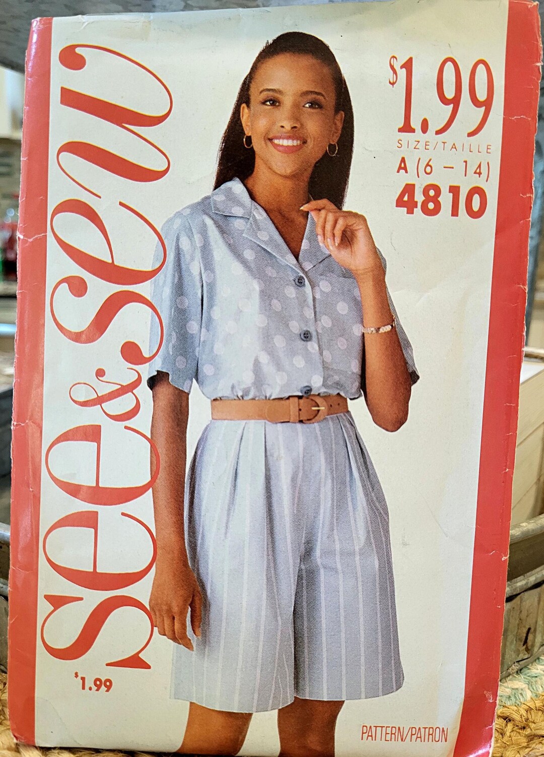 Vintage 1990 See & Sew BUTTERICK Pattern 4810 - Shirt and Shorts ...