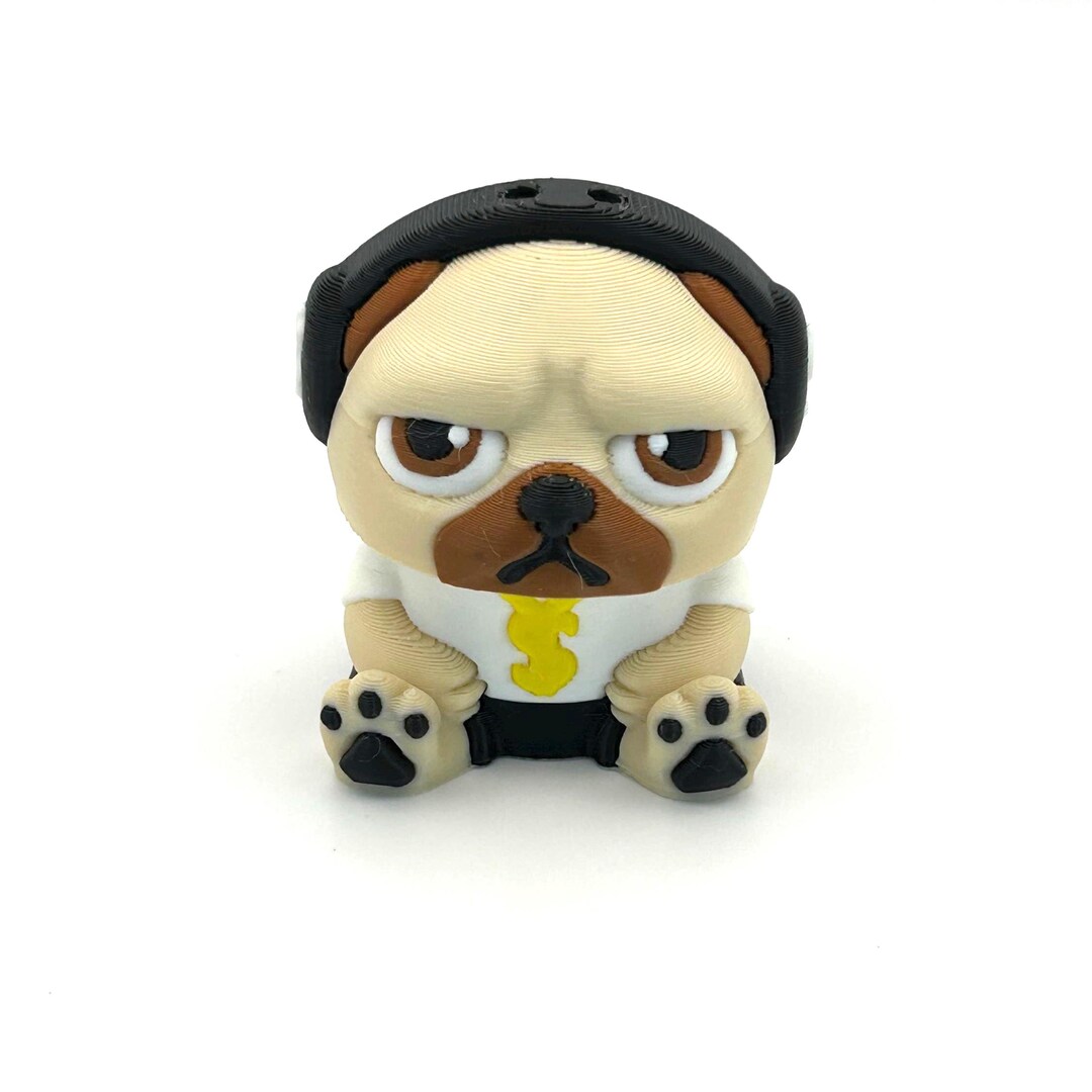 Money Pug Desk Buddy – Funny Dog, Stress Relief Toy, Keychain Gift - Etsy