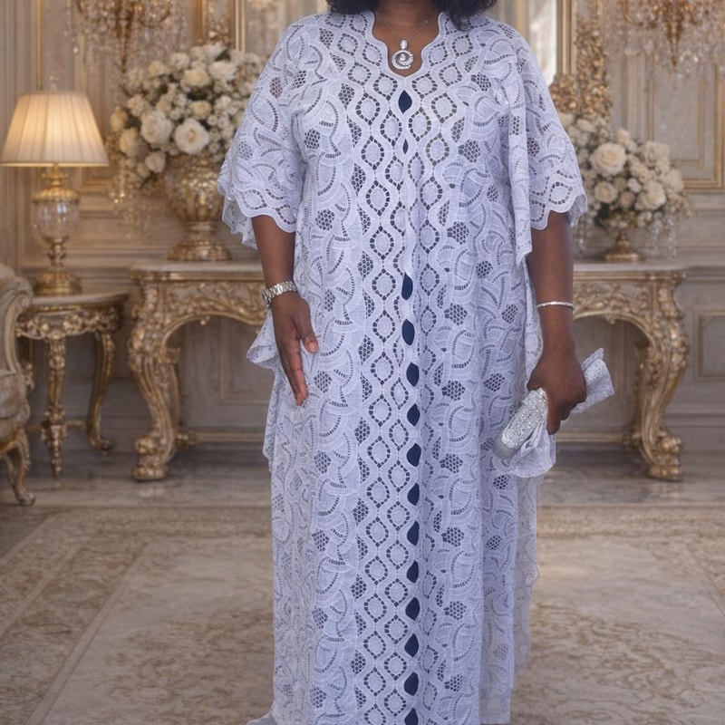 African Boubou Women Lace - Etsy