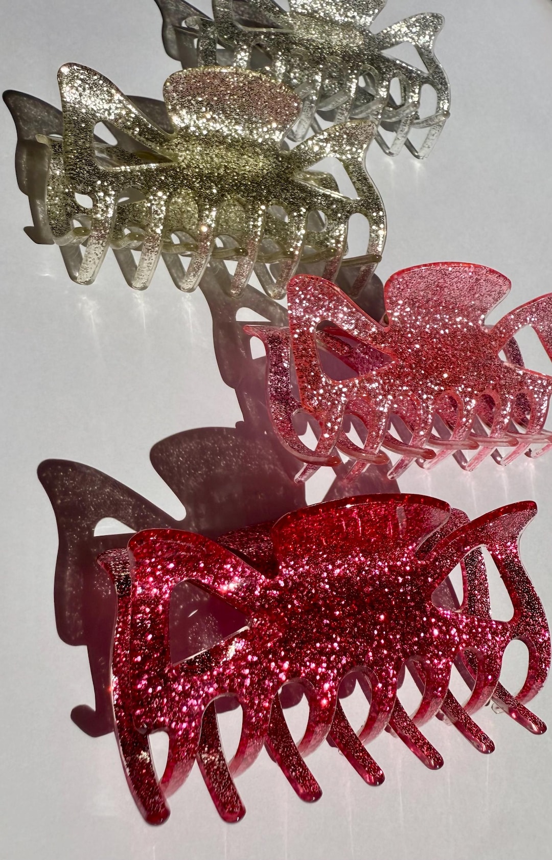 Glitter Effect Hair Clamp Medium Size 9cm | Hair Accessories | Hair ...