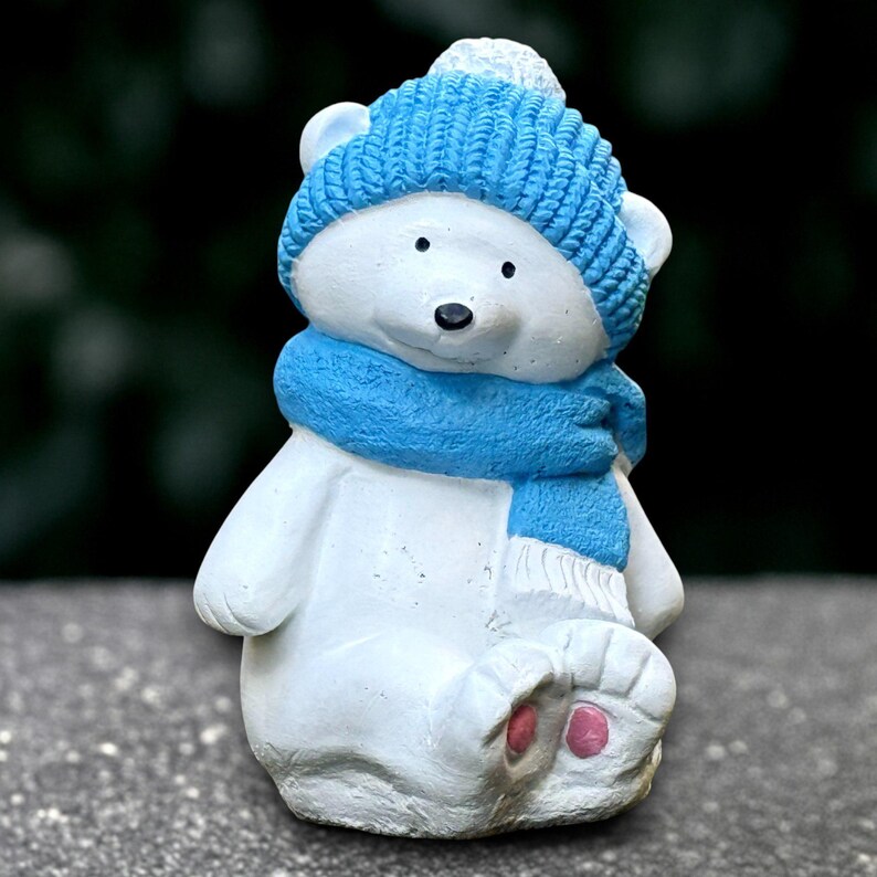 Stone Teddy Bear Statue Concrete Teddy Sculpture Outdoor Animal ...