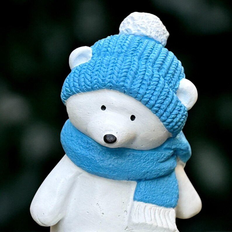 Stone Teddy Bear Statue Concrete Teddy Sculpture Outdoor Animal ...