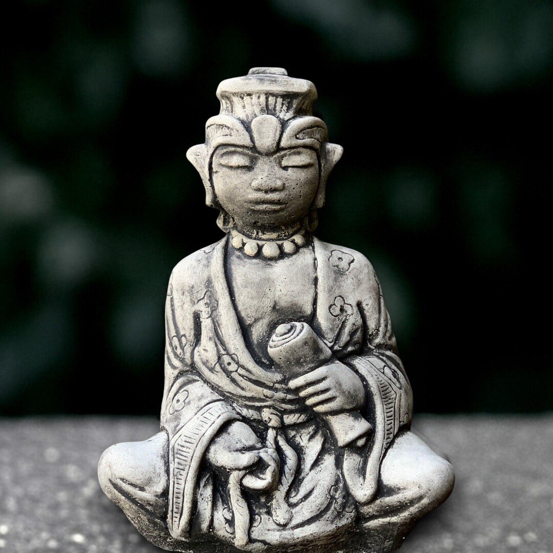 Outdoor Chinese Woman Sculpture Concrete Asian Lady Figurine Cement ...