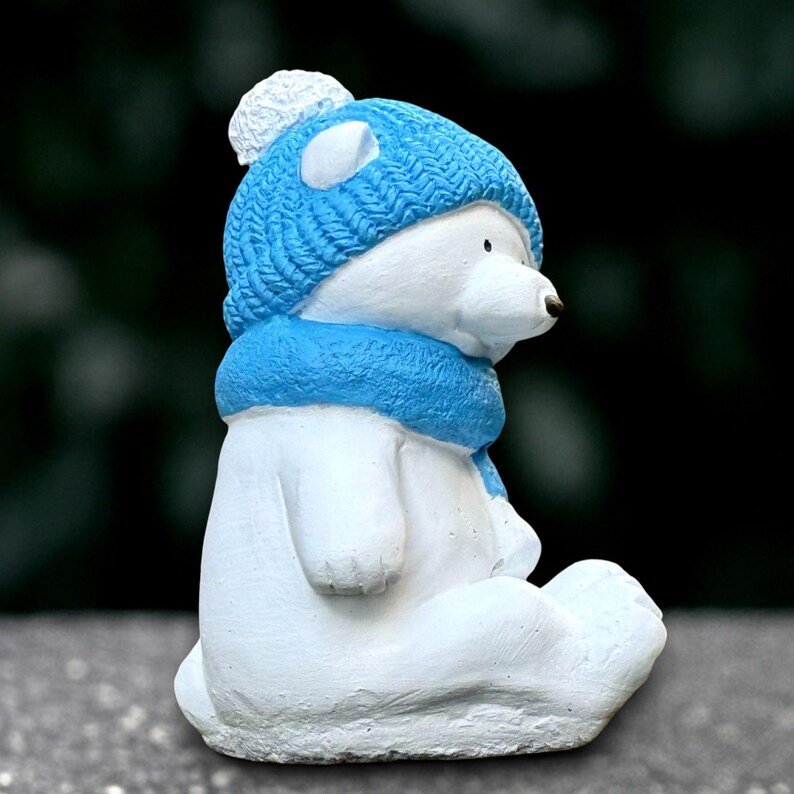Stone Teddy Bear Statue Concrete Teddy Sculpture Outdoor Animal ...