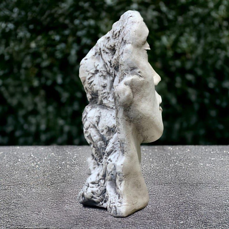 Massive Face Sculpture Concrete Head Figurine Stone Face Statue Cement ...