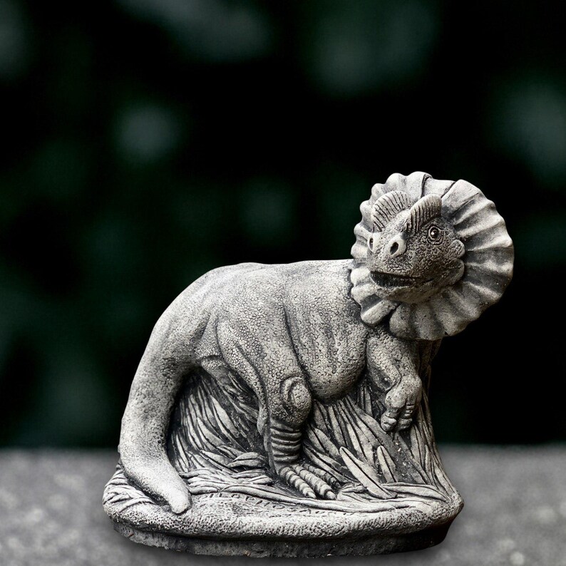 Stone Dragon Statue Concrete Lizard Sculpture Mythical Garden Creature ...