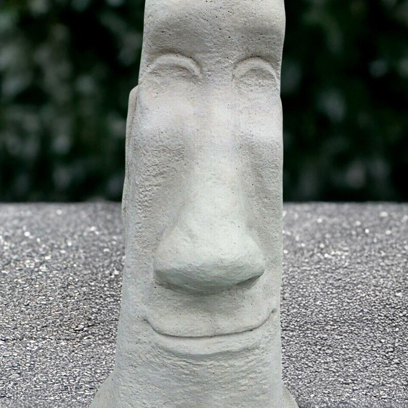 Large Moai Head Sculpture Stone Easter Island Statue Outdoor Head ...