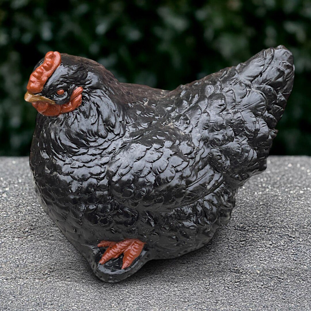 Concrete Chicken Sculpture Stone Hen Decoration Cement Bird Statue ...