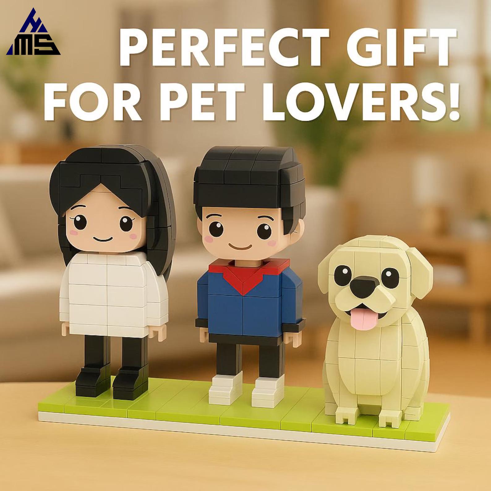 Custom Brick Pet Figure: Personalized Cat & Dog Mini Block Toy - Etsy