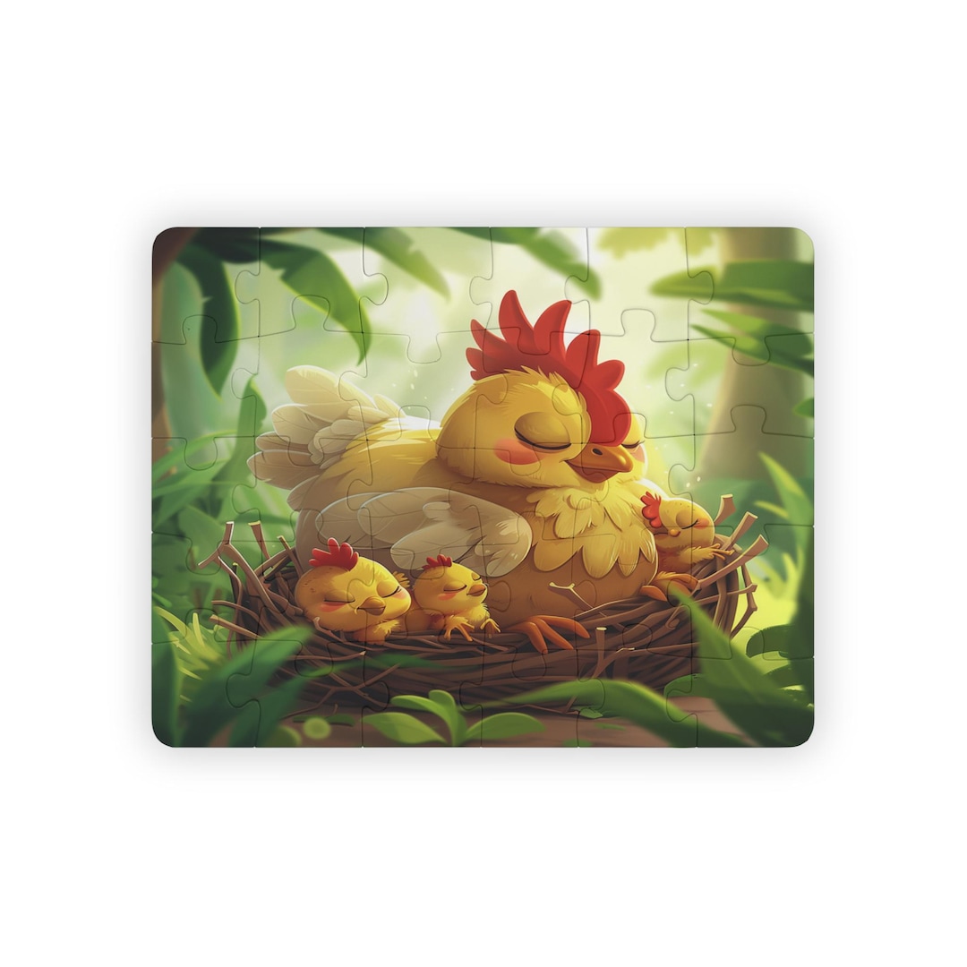Kids' Puzzle, 30-piece - Chicken Moe With Her Chicks Bo, Flo and Zoe ...