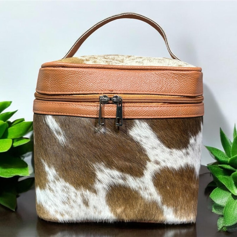 Cowhide Beauty Box - Etsy UK
