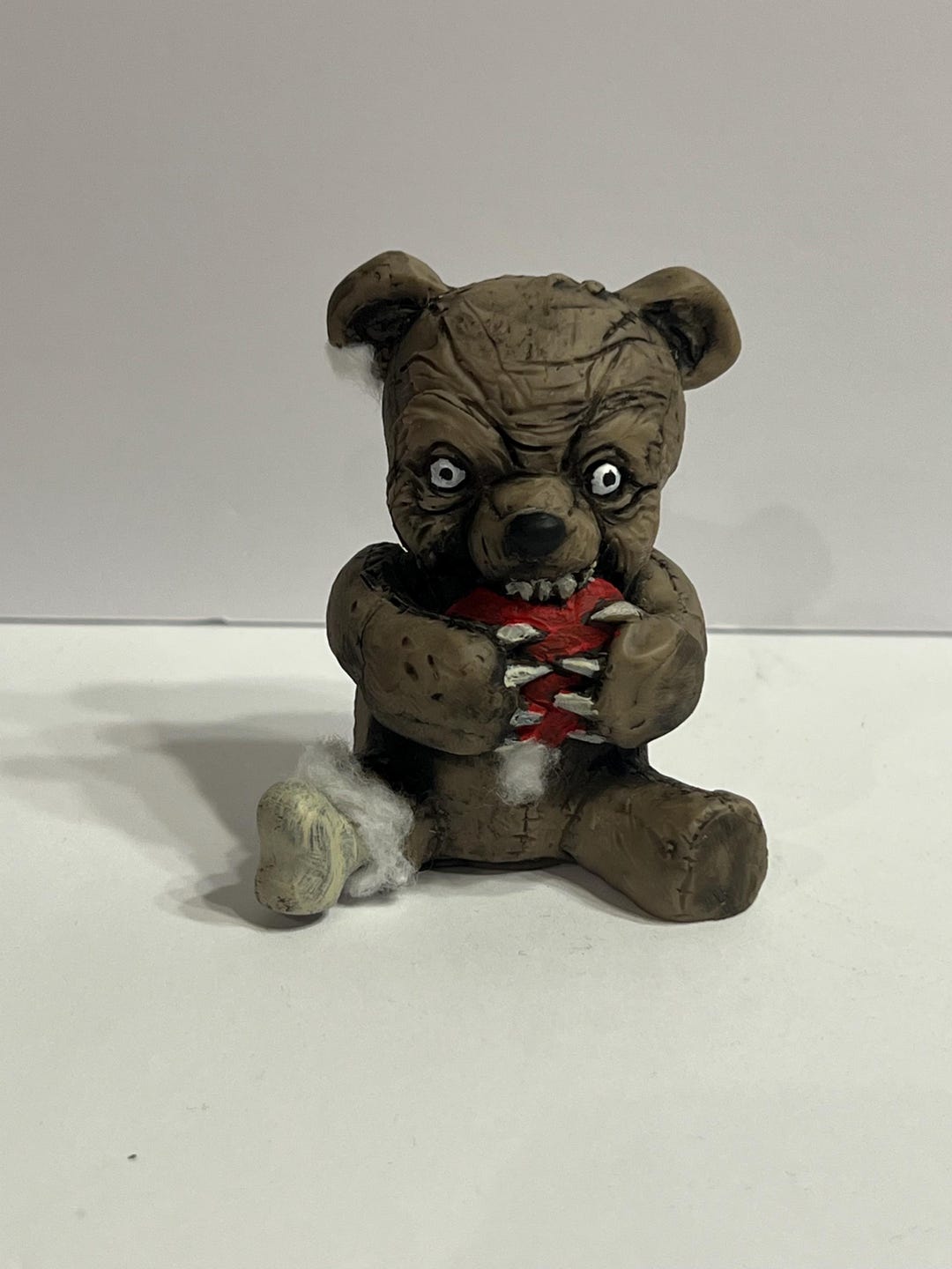 Terror Bear: Whimsically Creepy Hand-painted Resin Teddy Bear - Etsy