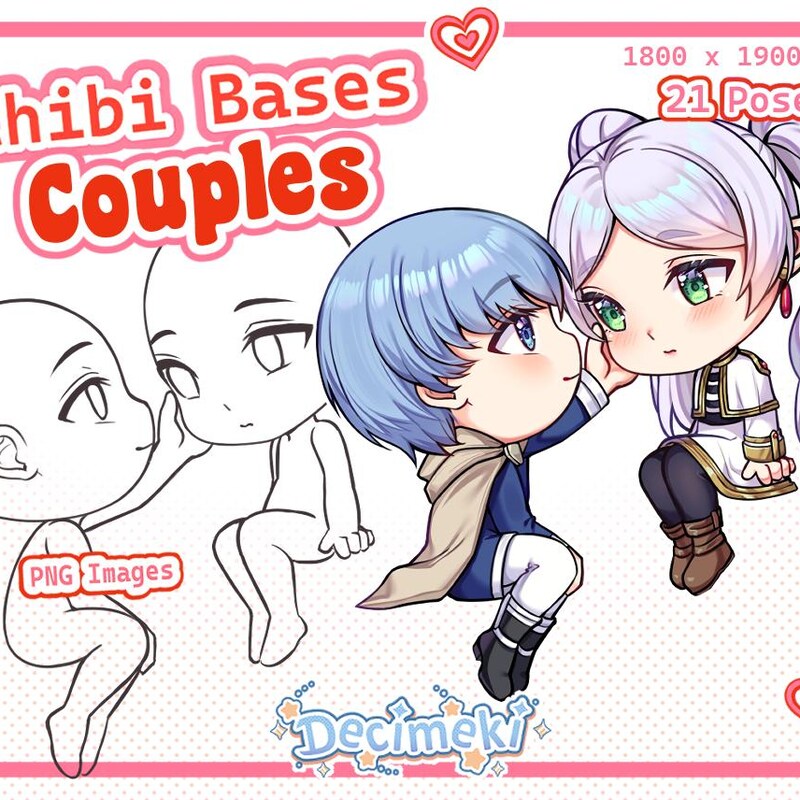 Chibi Couple Base - Etsy