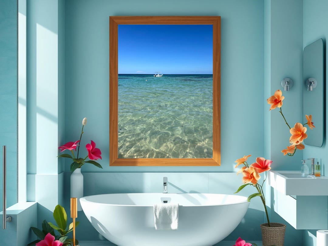 Vertical: Ocho Rios Beach With Fishing Boat, Jamaica - Etsy