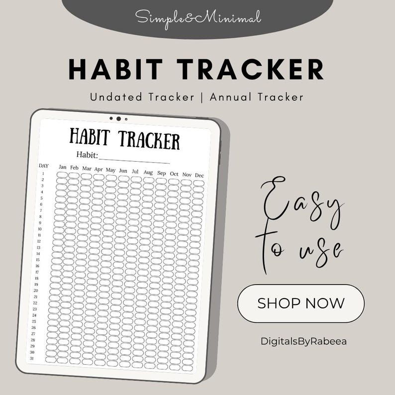 Minimalist Routine Tracker PDF | Self Care Organizer Printable - Etsy