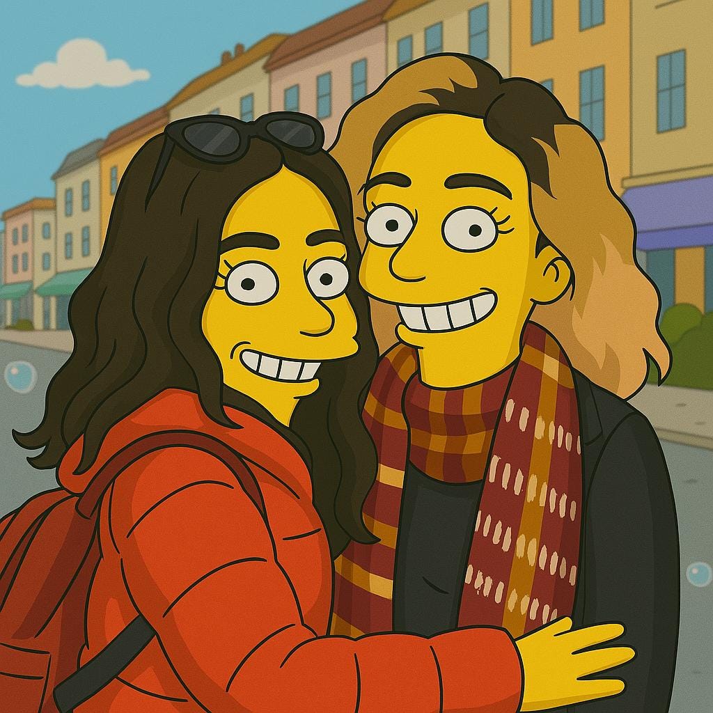 Simpsons Portrait Personalized Cartoon Drawing From Photo Yellow Family ...