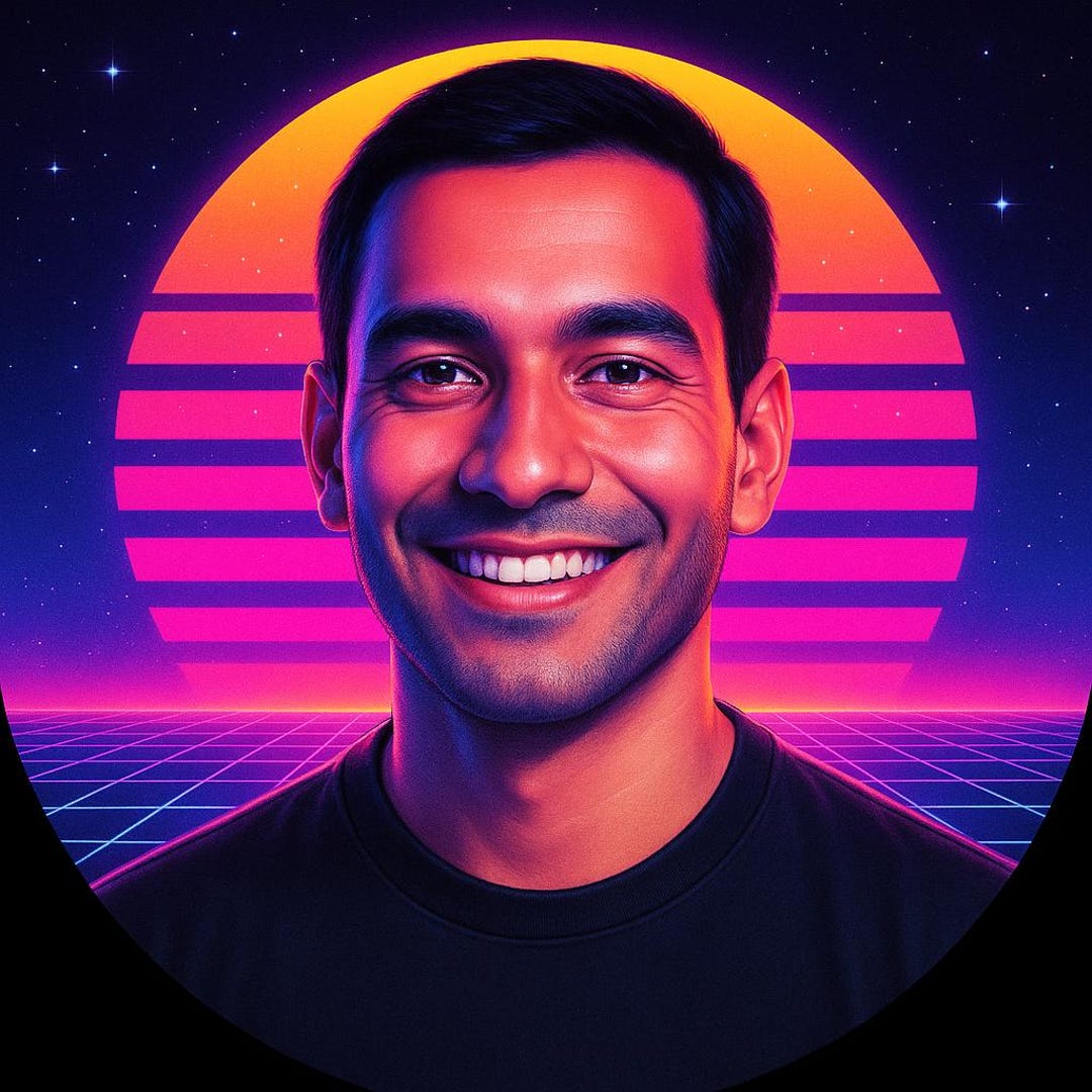 Retro 80s Synthwave Portrait: Custom Neon Avatar From Photo (digital ...