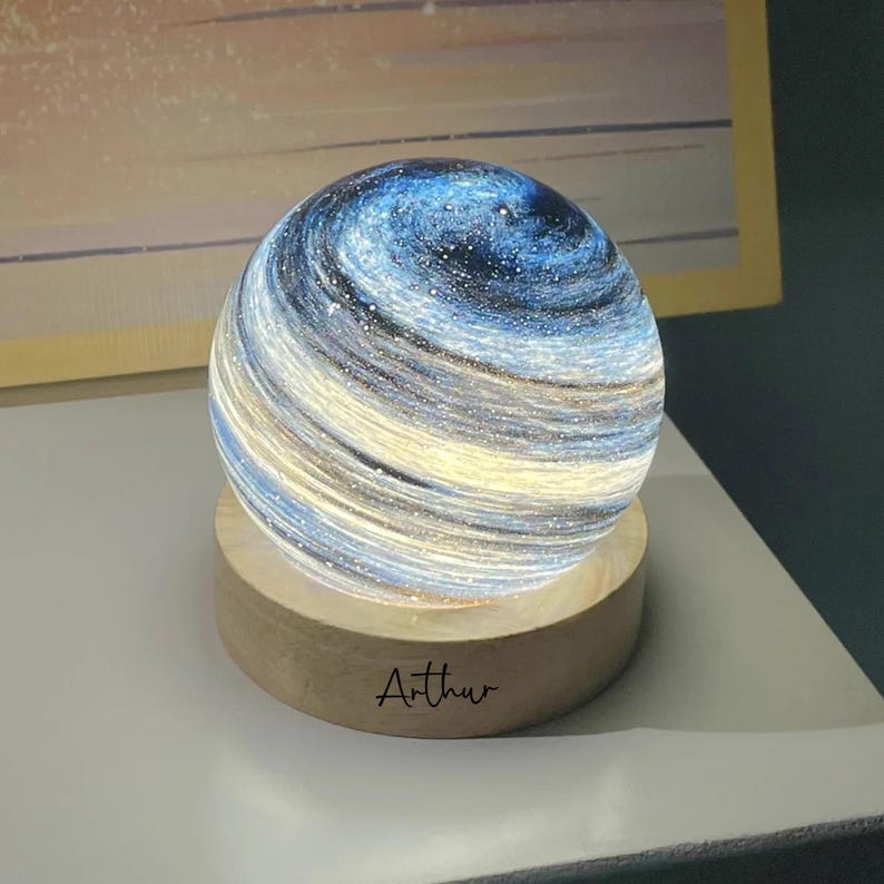 Customizable 3D Printed Solar System Planet Lamps, Milky Way Sphere ...