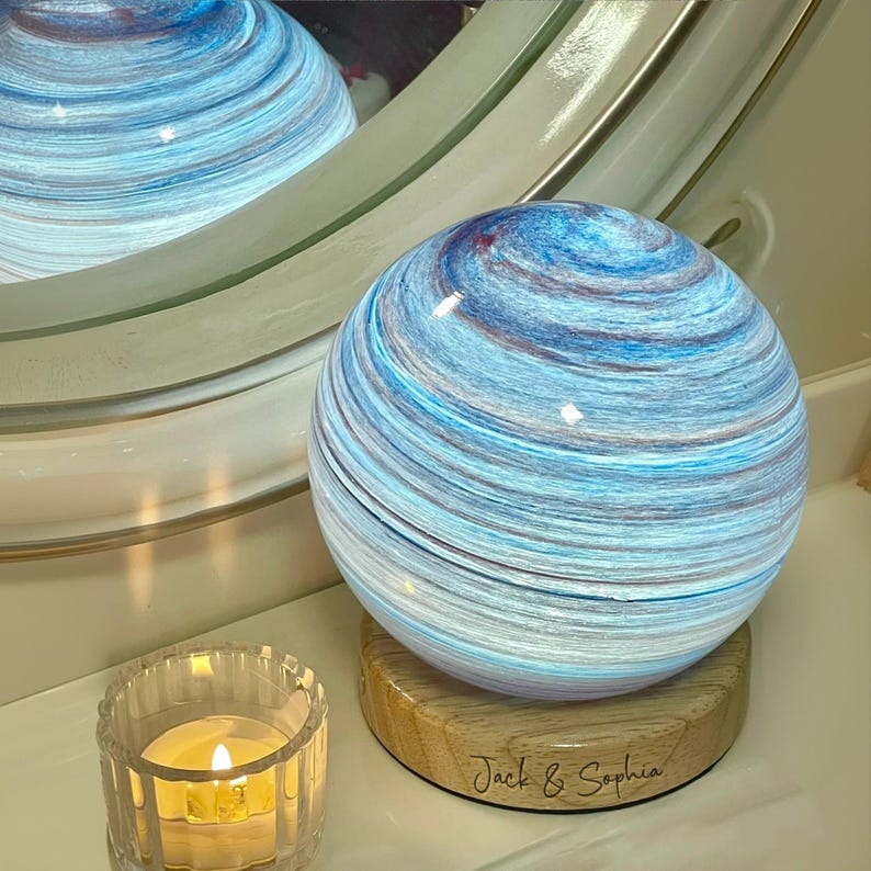 Customizable 3D Printed Solar System Planet Lamps, Milky Way Sphere ...