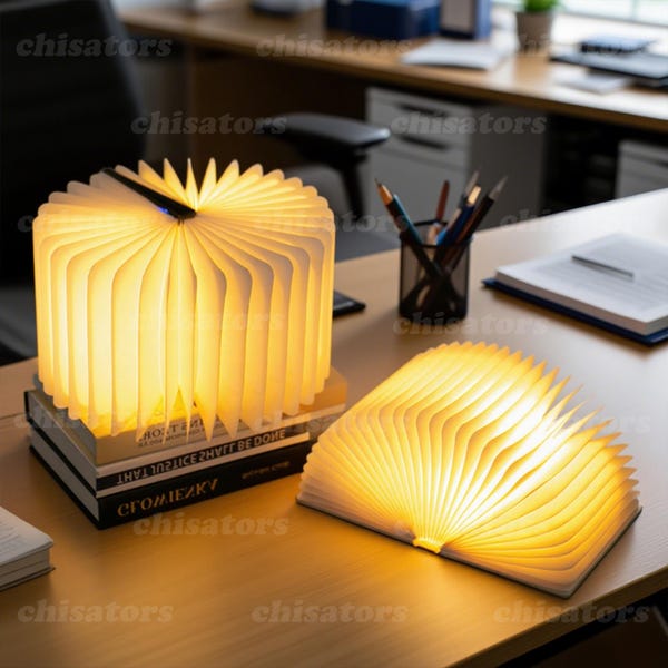 Book Lamp - Etsy
