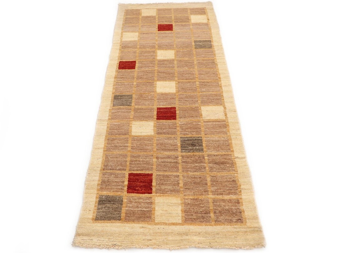 2.5x6.5ft Nomadic Handmade Gabbeh Wool Runner, Runner Rug,gabbeh Runner ...