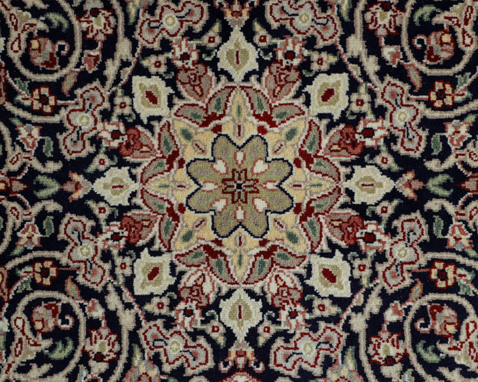 Alfombra persa de lana azul hecha a mano de 3 x 5 pies, felpudo ...